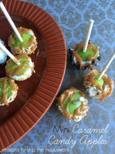 Mini Caramel Apples Recipe – REASONS TO SKIP THE HOUSEWORK