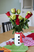 Snowman Vase – REASONS TO SKIP THE HOUSEWORK