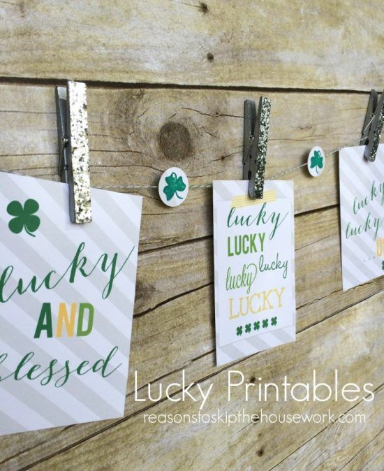 Lucky Printables – REASONS TO SKIP THE HOUSEWORK