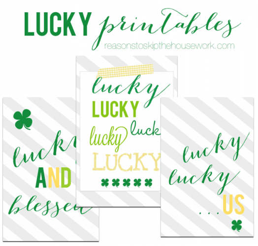 Lucky Printables – REASONS TO SKIP THE HOUSEWORK