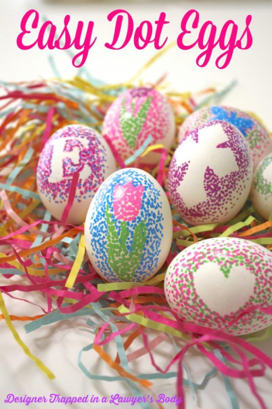 Dotted Easter Eggs – REASONS TO SKIP THE HOUSEWORK