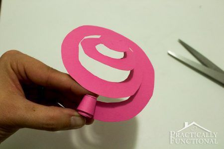 Simple Spiral Paper Flowers