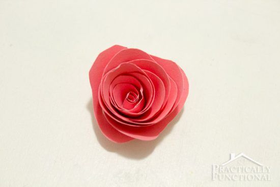 Simple Spiral Paper Flowers