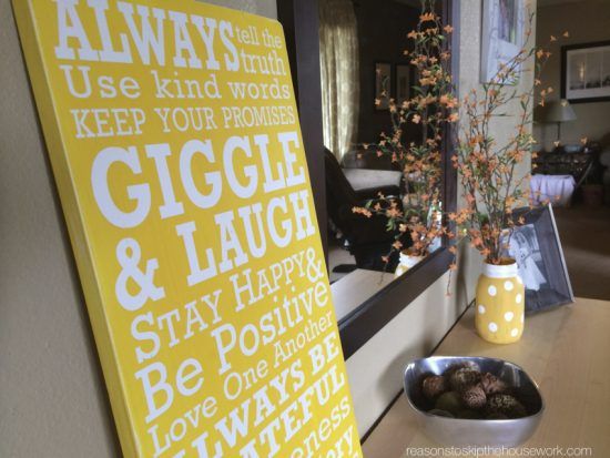 Yellow Spring Decor – REASONS TO SKIP THE HOUSEWORK