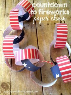 Countdown To Fireworks Paper Chain – REASONS TO SKIP THE HOUSEWORK