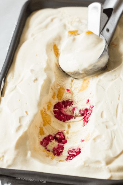 Peach and Raspberry Ice Cream – REASONS TO SKIP THE HOUSEWORK