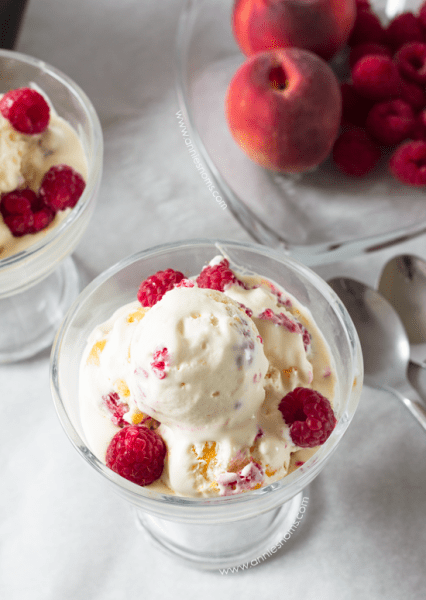 Peach and Raspberry Ice Cream – REASONS TO SKIP THE HOUSEWORK