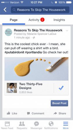 How To Share a Facebook Page Tutorial – REASONS TO SKIP THE HOUSEWORK