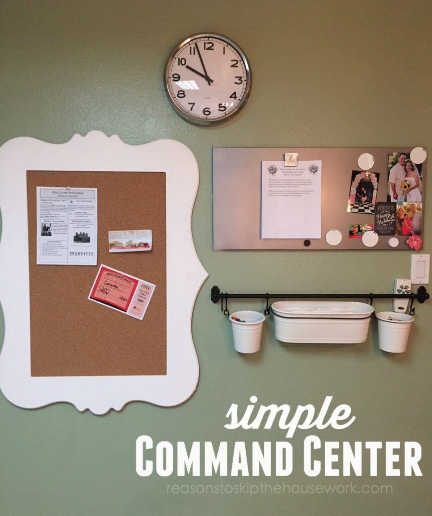 How to Make a DIY Simple Command Center – REASONS TO SKIP THE HOUSEWORK