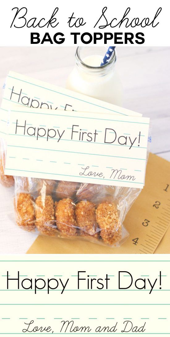 First Day of School Bag Toppers – REASONS TO SKIP THE HOUSEWORK