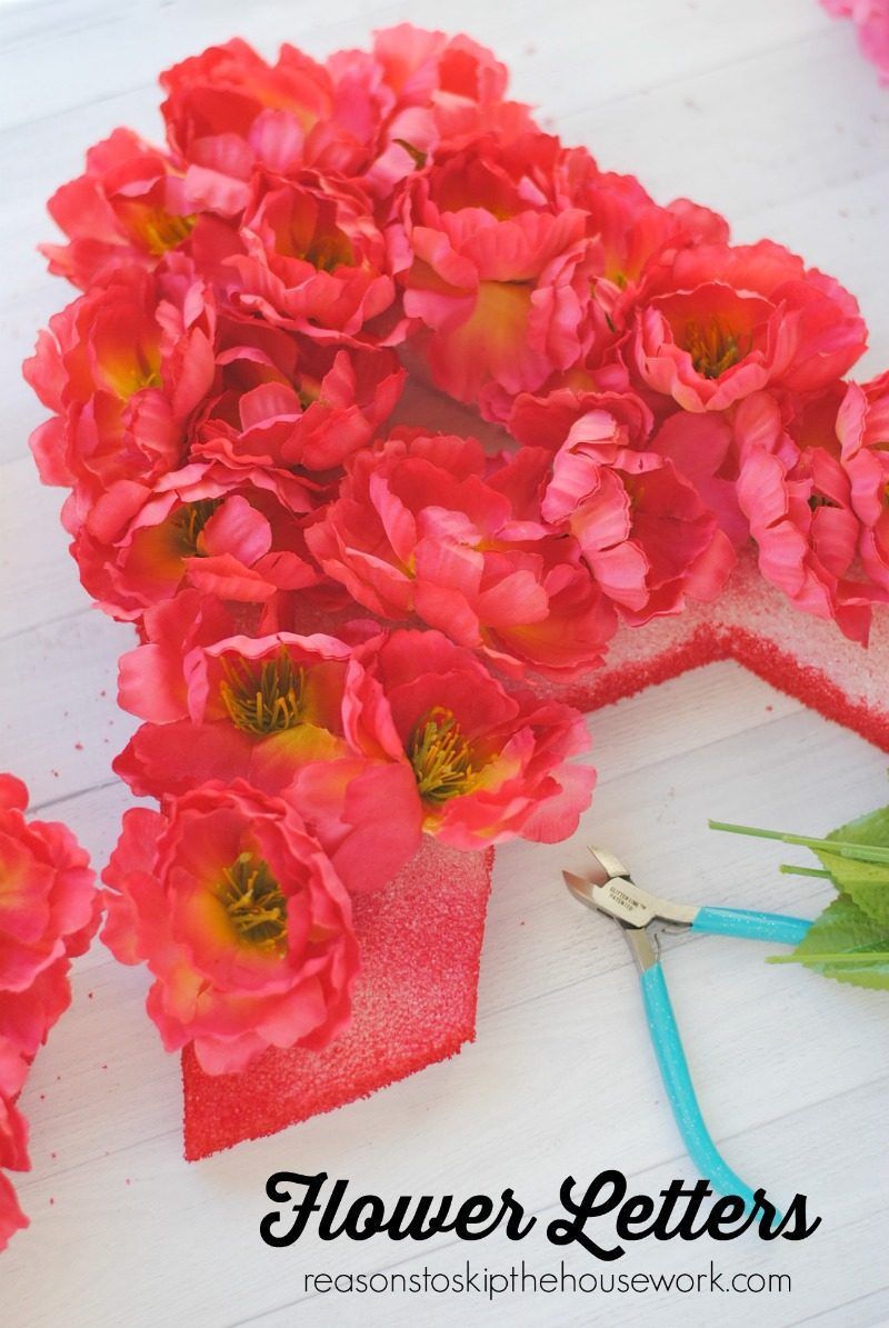 Flower Letters – REASONS TO SKIP THE HOUSEWORK