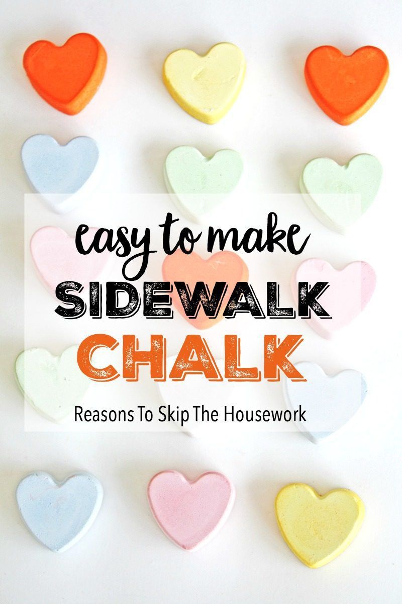 DIY Sidewalk Chalk – REASONS TO SKIP THE HOUSEWORK
