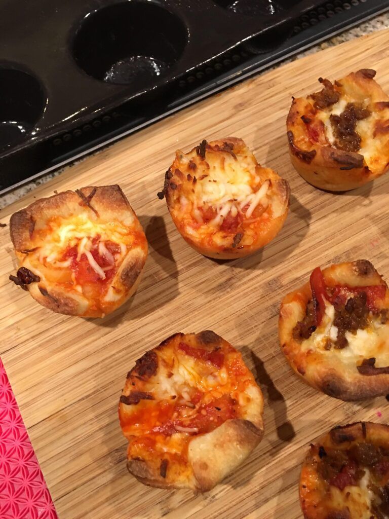 Mini Deep Dish Pizzas – REASONS TO SKIP THE HOUSEWORK