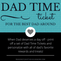 Father’s Day Coupons – REASONS TO SKIP THE HOUSEWORK