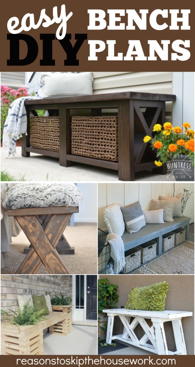 DIY Benches – REASONS TO SKIP THE HOUSEWORK