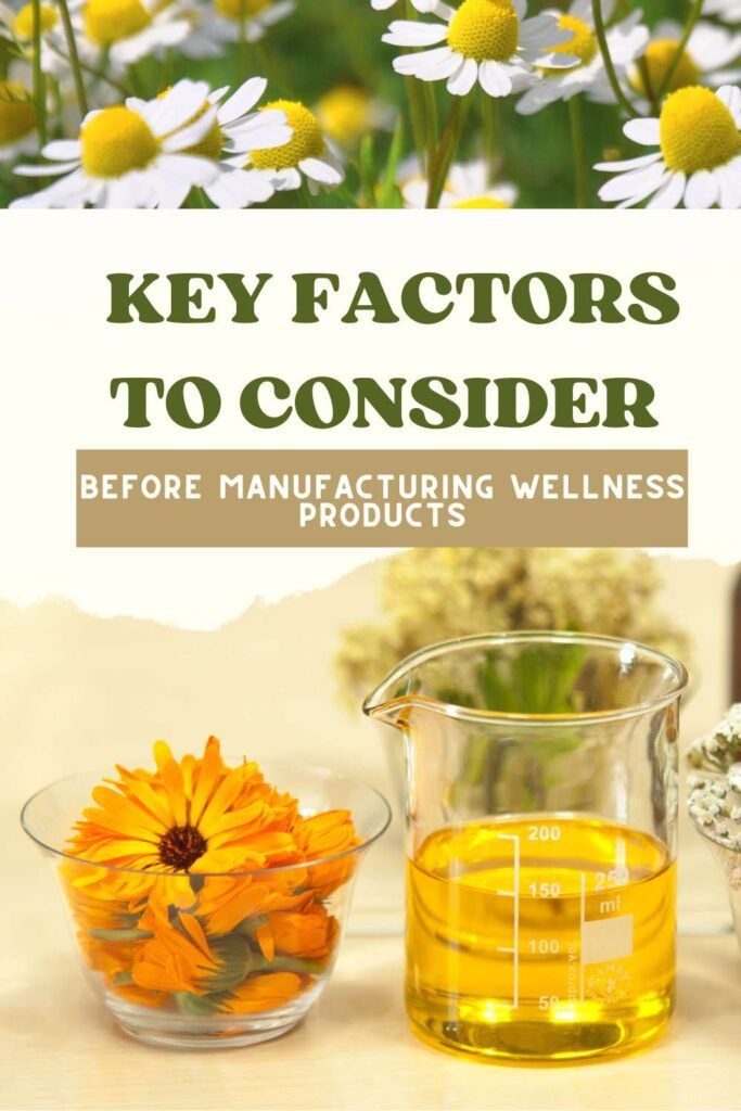 Key Factors to Consider Before Manufacturing Wellness Products